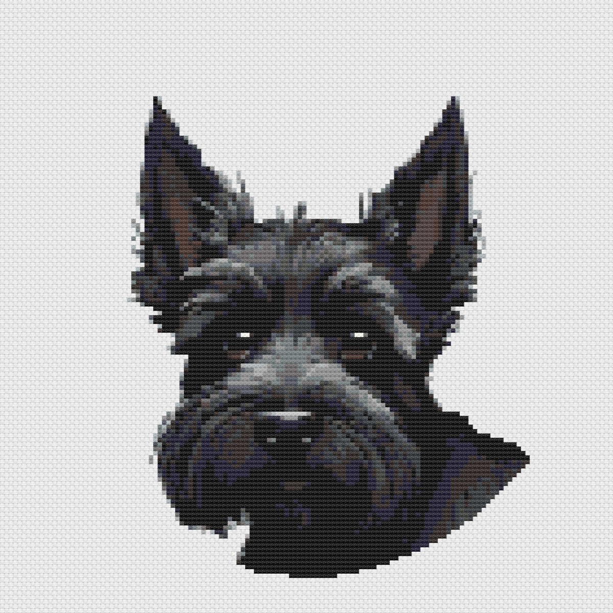 Scottish Terrier Puppy cross stitch pattern