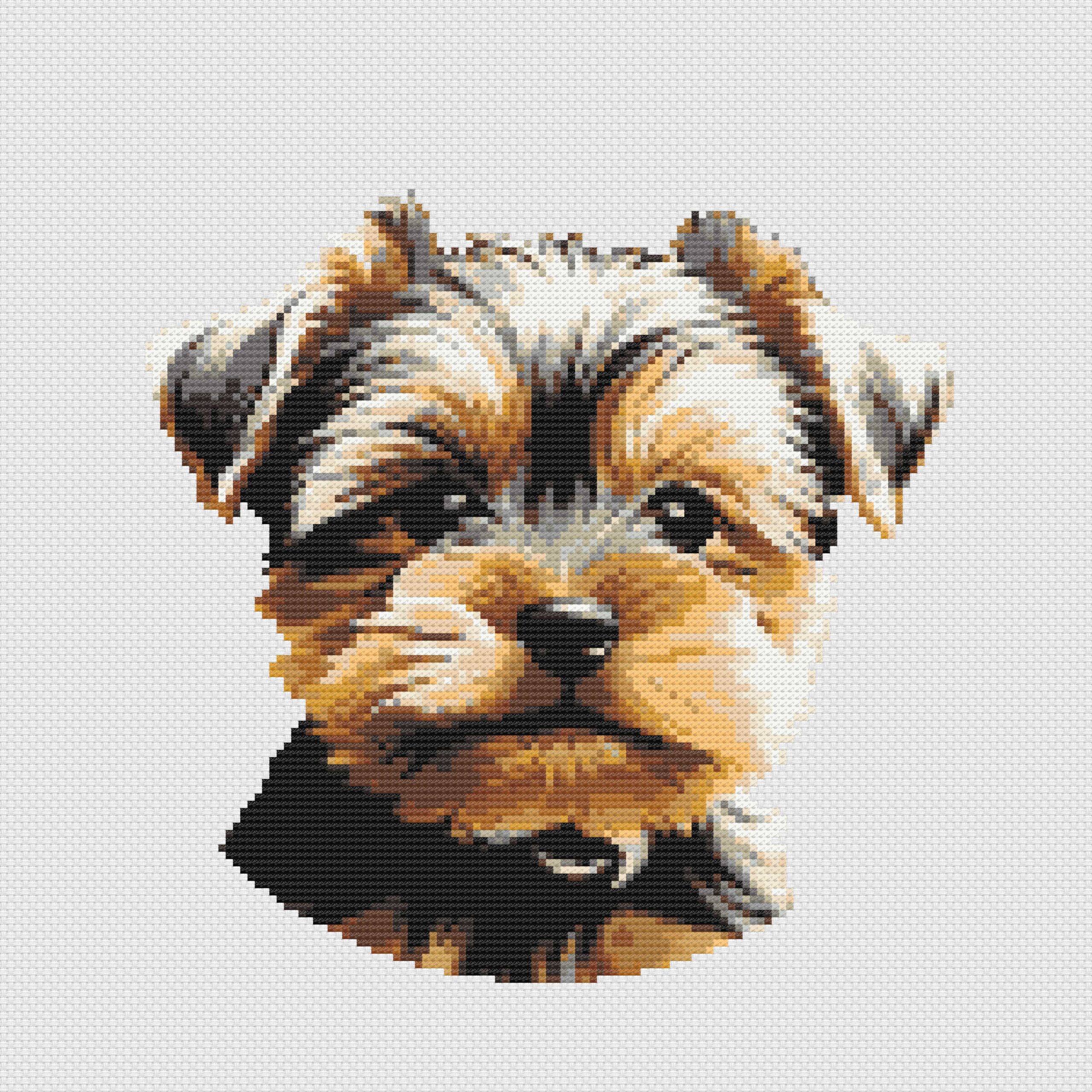 Yorkshire Terrier cross stitch pattern